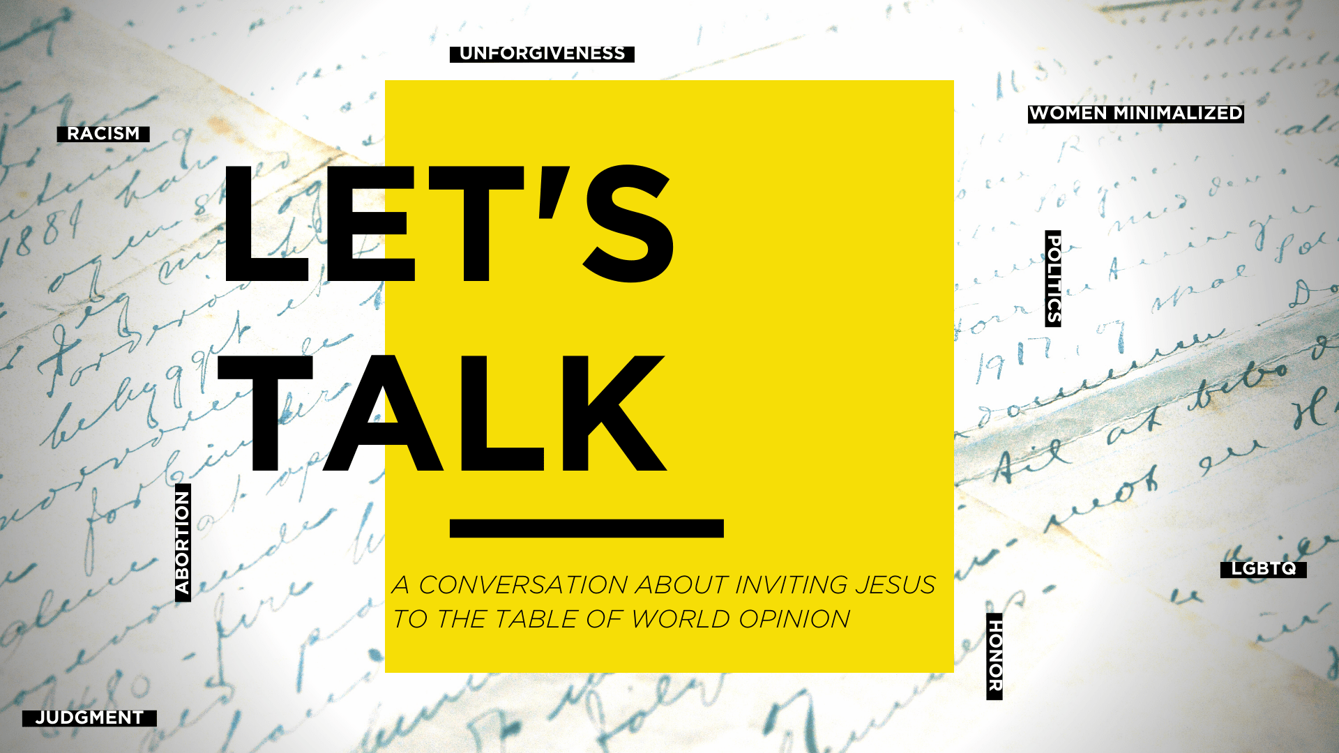 “Let’s Talk” – Part 7: July 17th, 2022 | Clayton Community Church